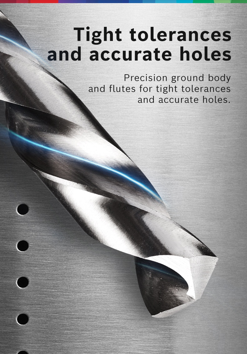 Bosch 1 pcs 1mm - 6.4mm HSS-G Metal Drill Bit / HSS Twist Drill Bit Ground For Rotary Drills ...