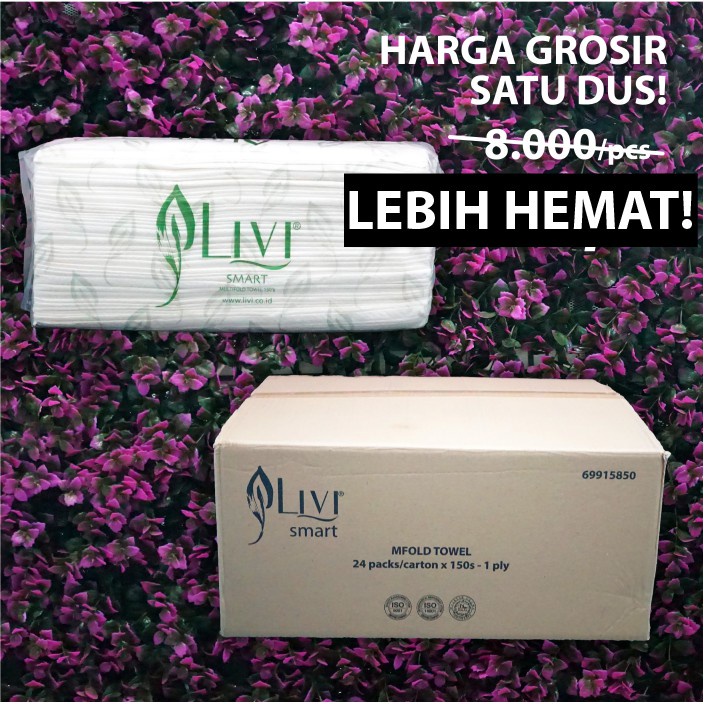 (Cargo) [1 Box] Livi Smart Towel Multifold Tissue - 150 sheets | Shopee ...