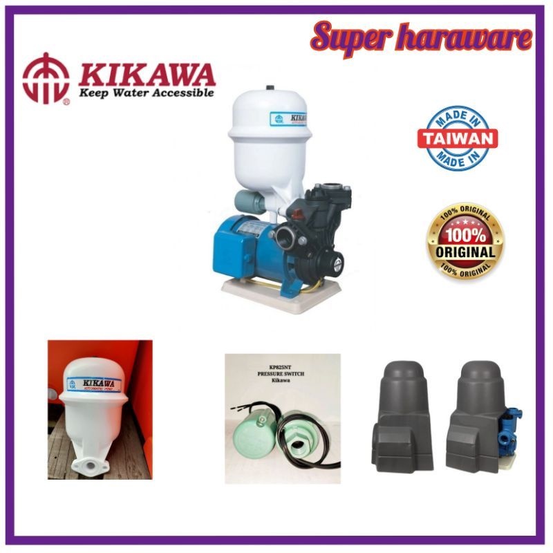 KIKAWA AUTOMATIC PUMP KP852NT/Pressure Tank Water Pump/ KIKAWA PRESSURE ...