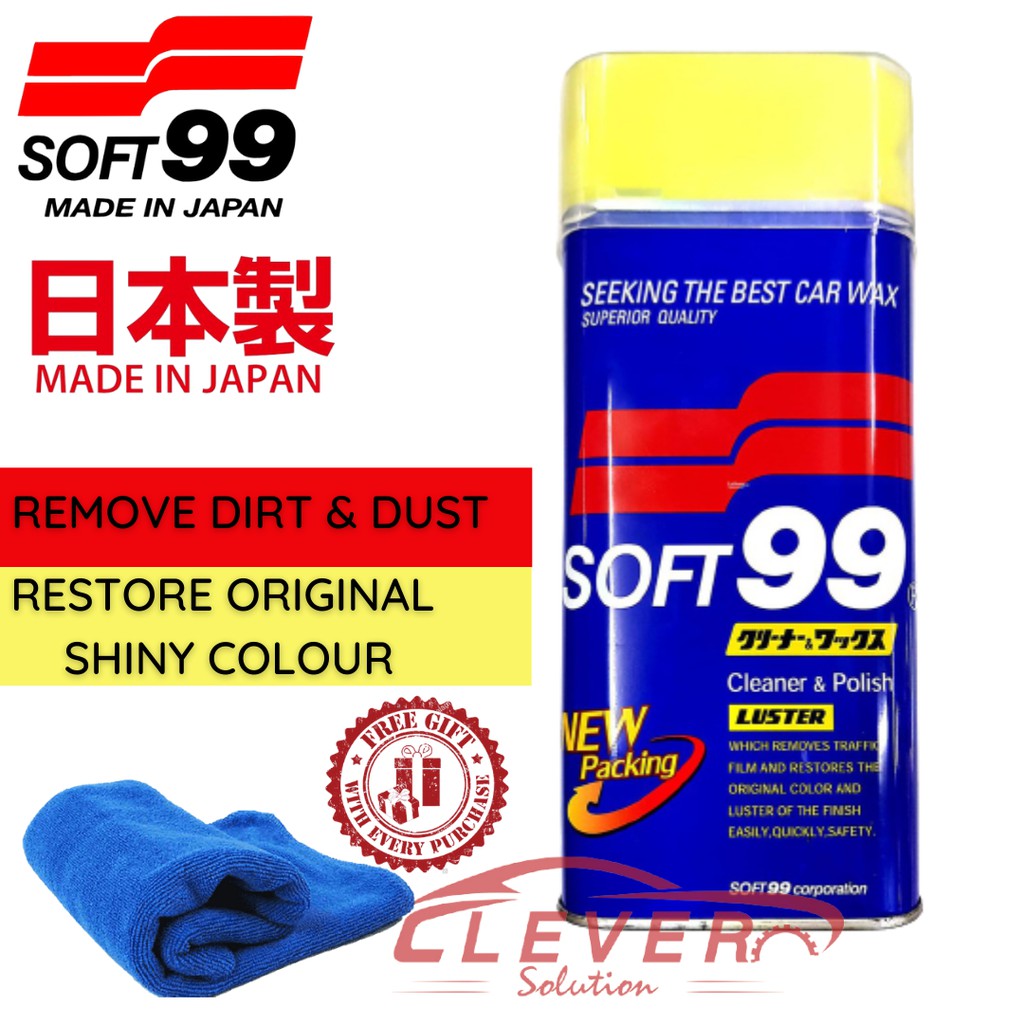 SOFT 99 / SOFT99 Luster Cleaner & Polish with Sponge 530 ml - Remove ...