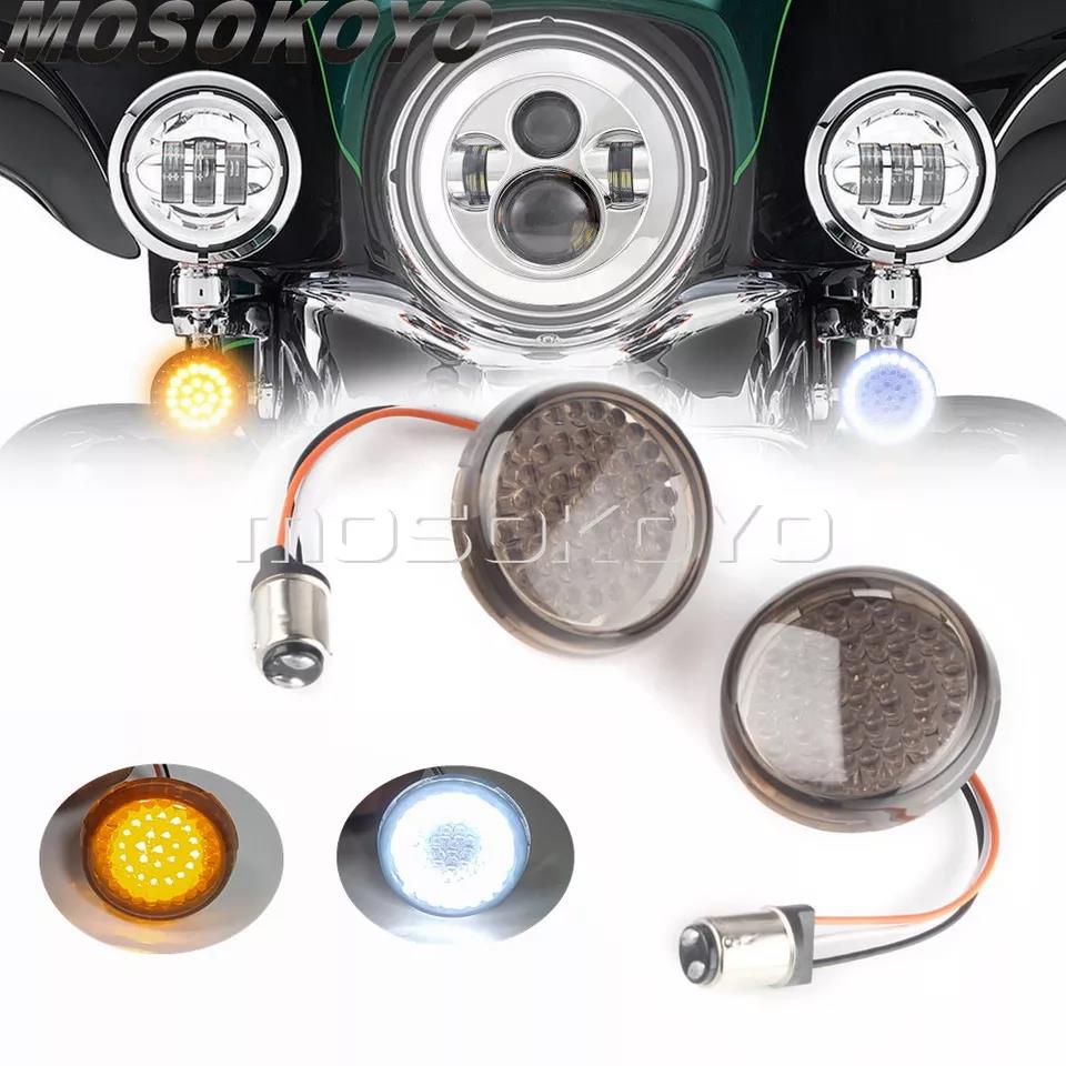 Amber White LED Bullet 1157 Socket Turn Signal Light for Harley ...