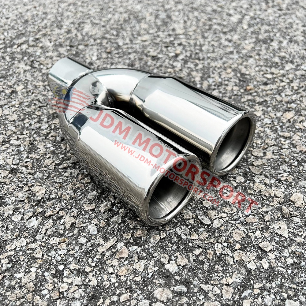 Stainless Steel Double Ekzos Tip tuk wira waja | Shopee Malaysia