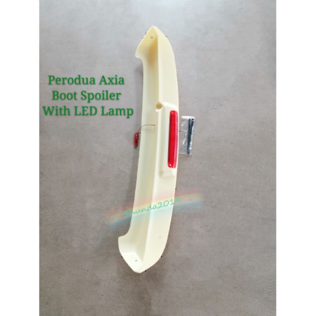 Perodua Axia 2014-2018 Boot Spoiler With LED Lamp (ABS Material ...
