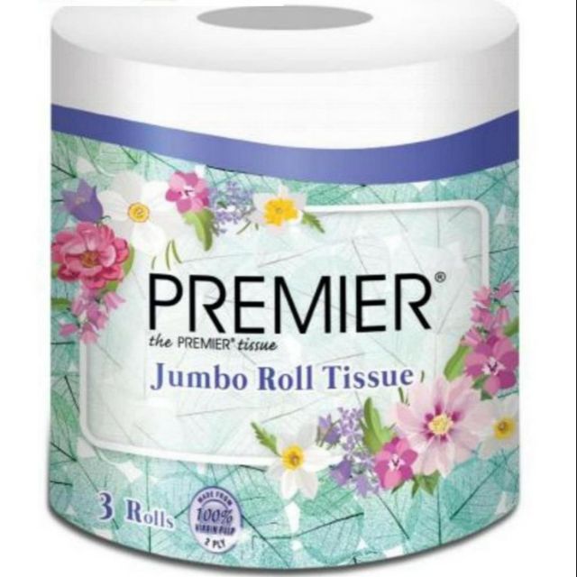 Premier Jumbo Roll Tissue (3 rolls)💥大卷厕纸💥Tisu Tandas Gulung Besar ...
