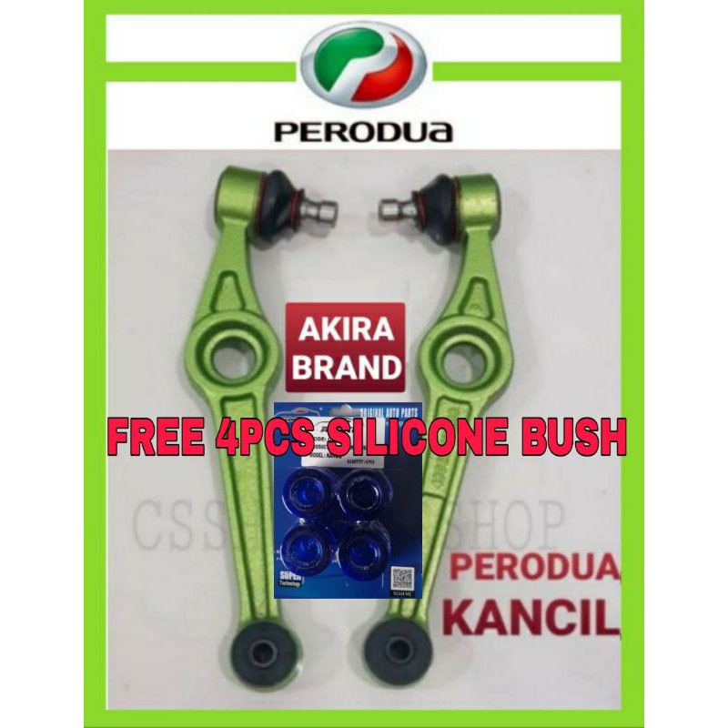 EL AKIRA PERODUA KANCIL ALL LOWER ARM FRONT FOC 4PCS SILICONE BUSH ...