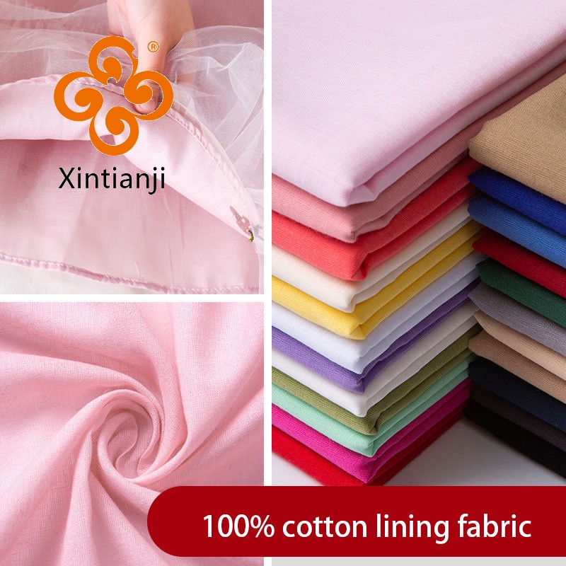 Pure cotton lining 100% cotton lining fabric diy fabric thin and cheap ...