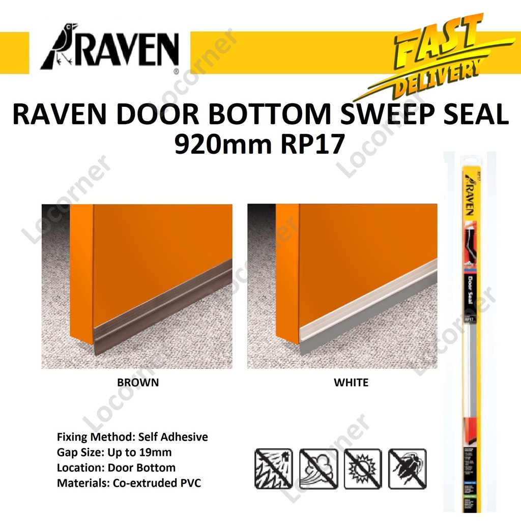 RAVEN RP17 DIY Door Bottom Sweep Seal / Door Seal | Shopee Malaysia