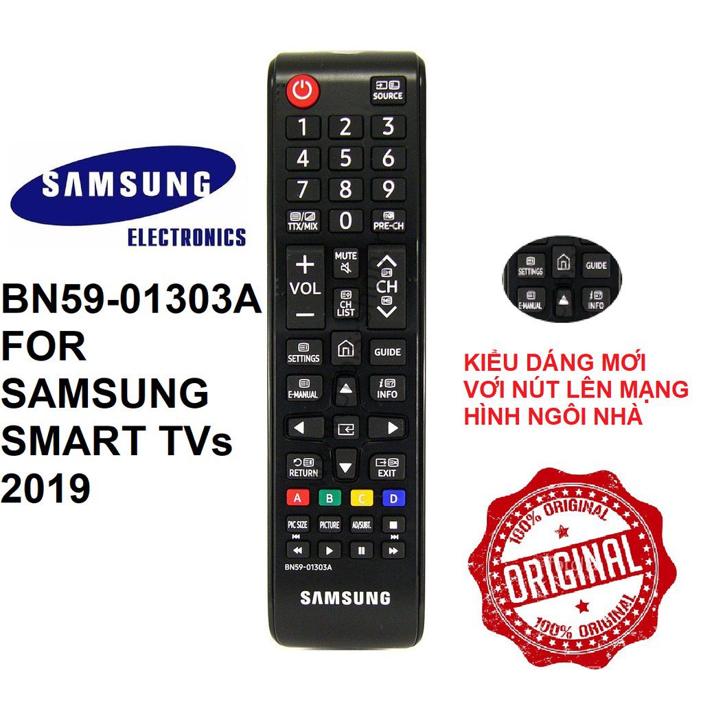 Remote control TV Samsung smart bn59-01303a (model 2019-battery ...