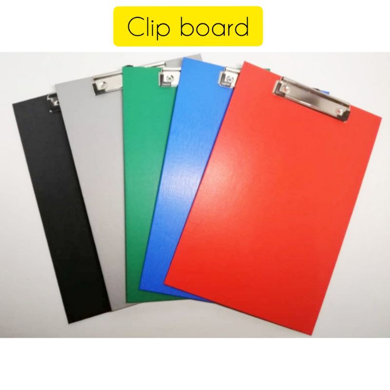 CLIP BOARD/CLIP FILE RANDOM COLOUR | Shopee Malaysia