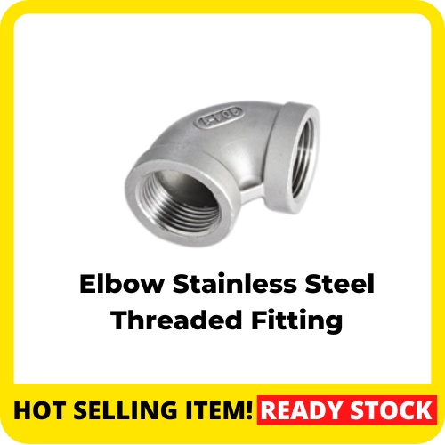 Elbow Stainless Steel SUS304 Threaded Fitting ( BSPT ) | Shopee Malaysia