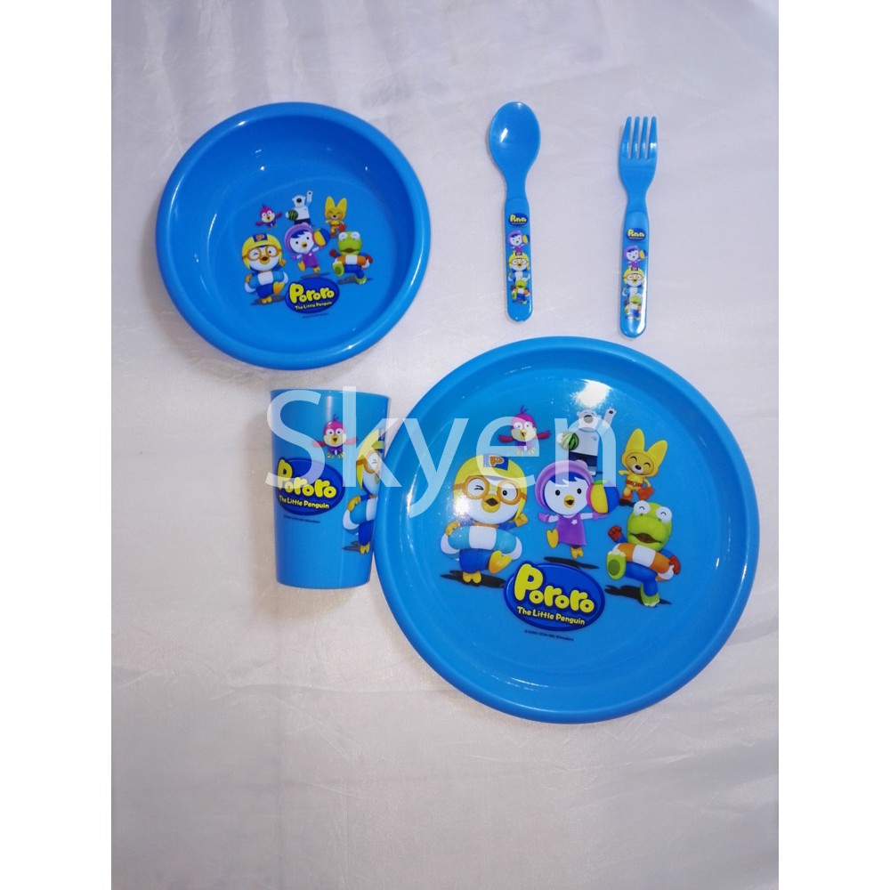 (Last Set) Pororo Plates Set (Set 1) | Shopee Malaysia