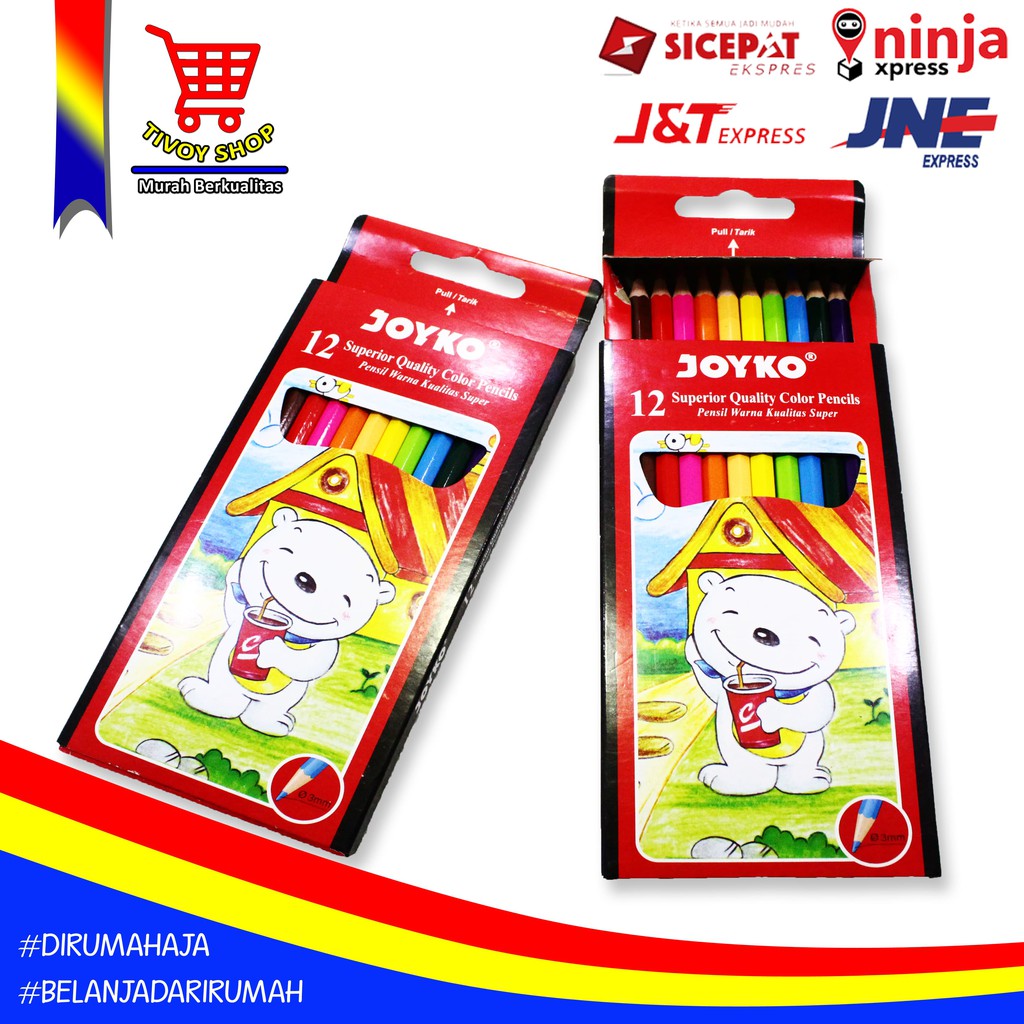 Color Pencil / Joyko Color Pencil 12 Colors | Shopee Malaysia