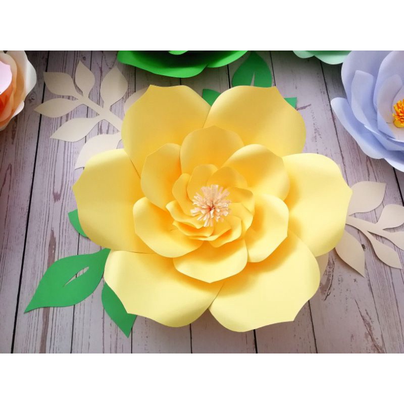 Paper Flower Wall Decor Wedding Birthday Backdrop Deco Bunga Hiasan ...