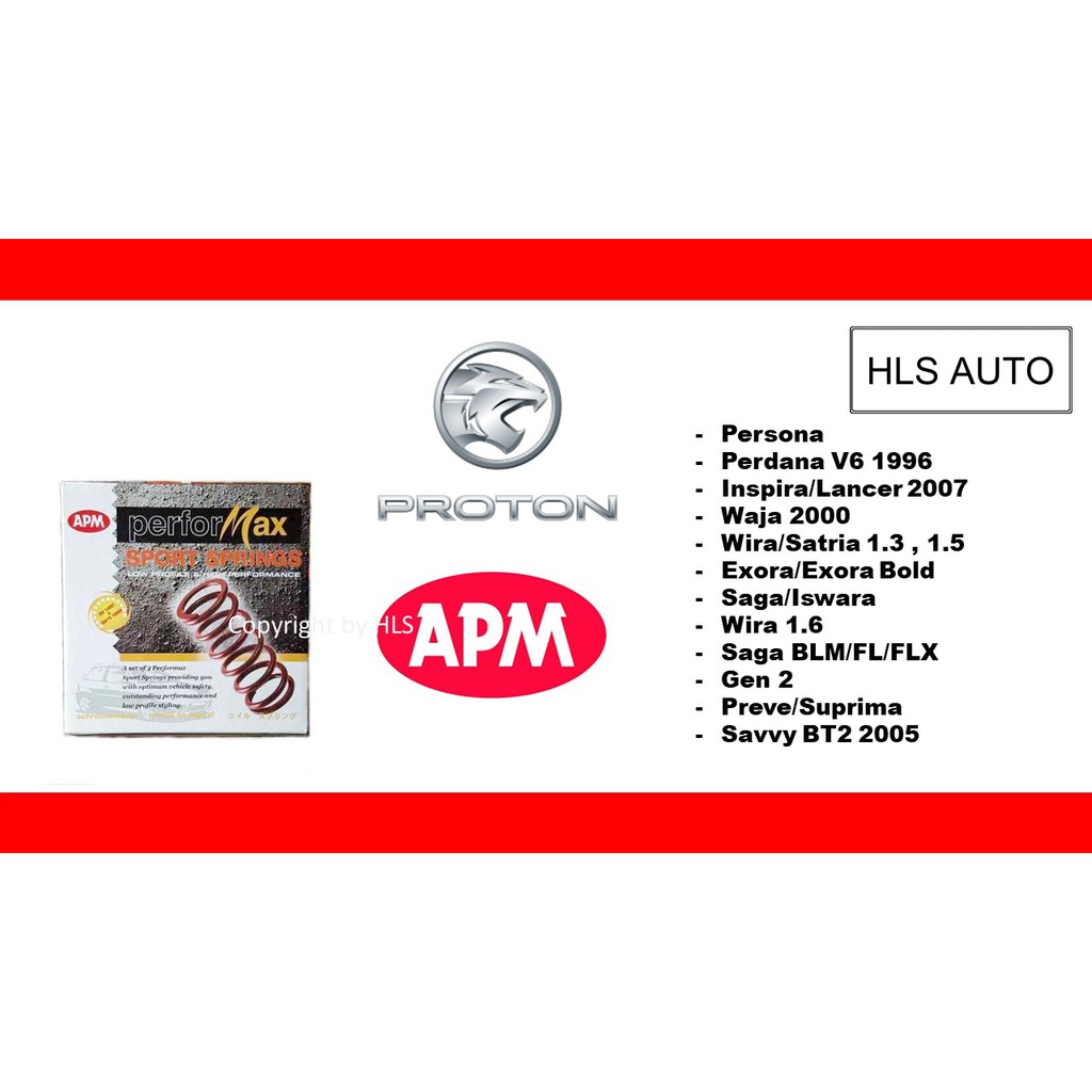 Proton Coil Spring (APM Performax) | Shopee Malaysia