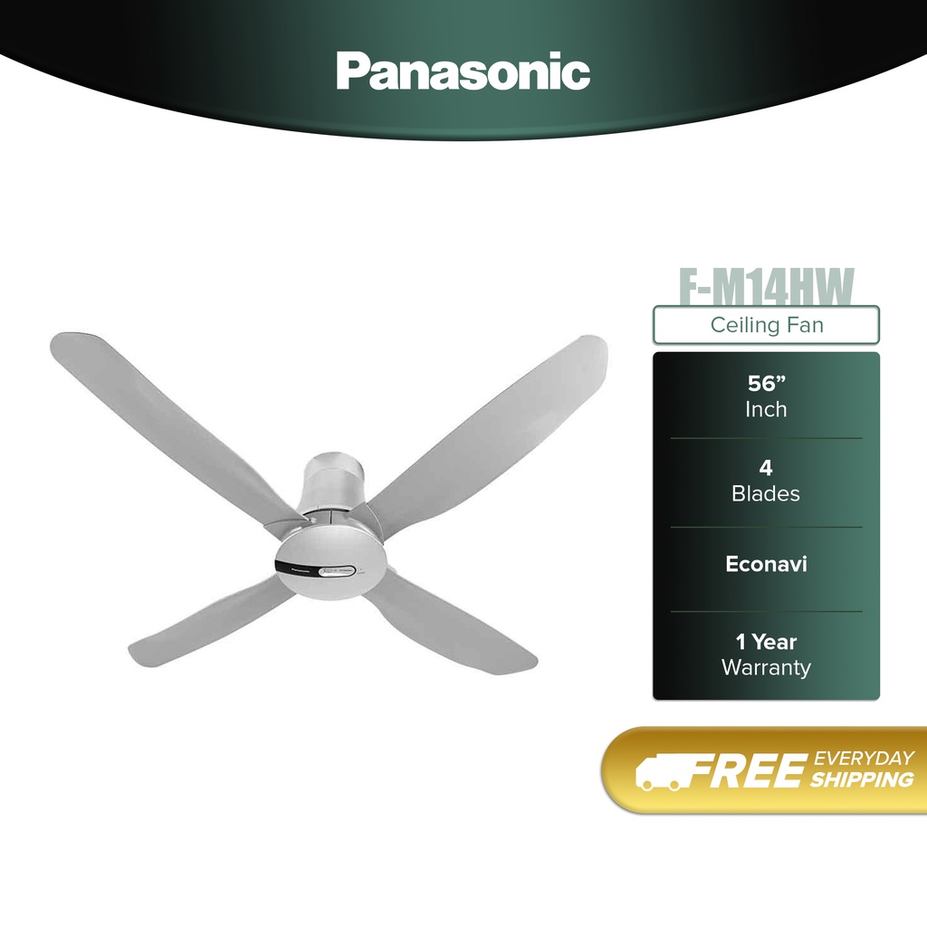 Panasonic 56Inch Ceiling Fan 4 Blade with Econavi | Kipas Siling [ F ...