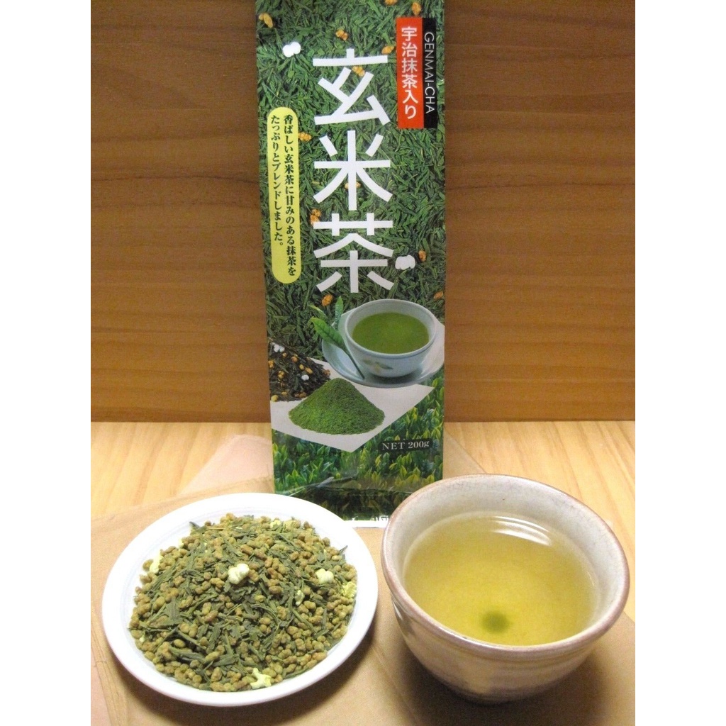 GENMAICHA 200g, Japanese Loose Leaf Green Tea mixed with Roasted Brown ...