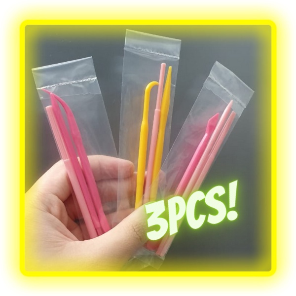 [READY STOCK MALAYSIA] Clay Sculpting Tools x3 pcs (DIY Plastic Clay ...
