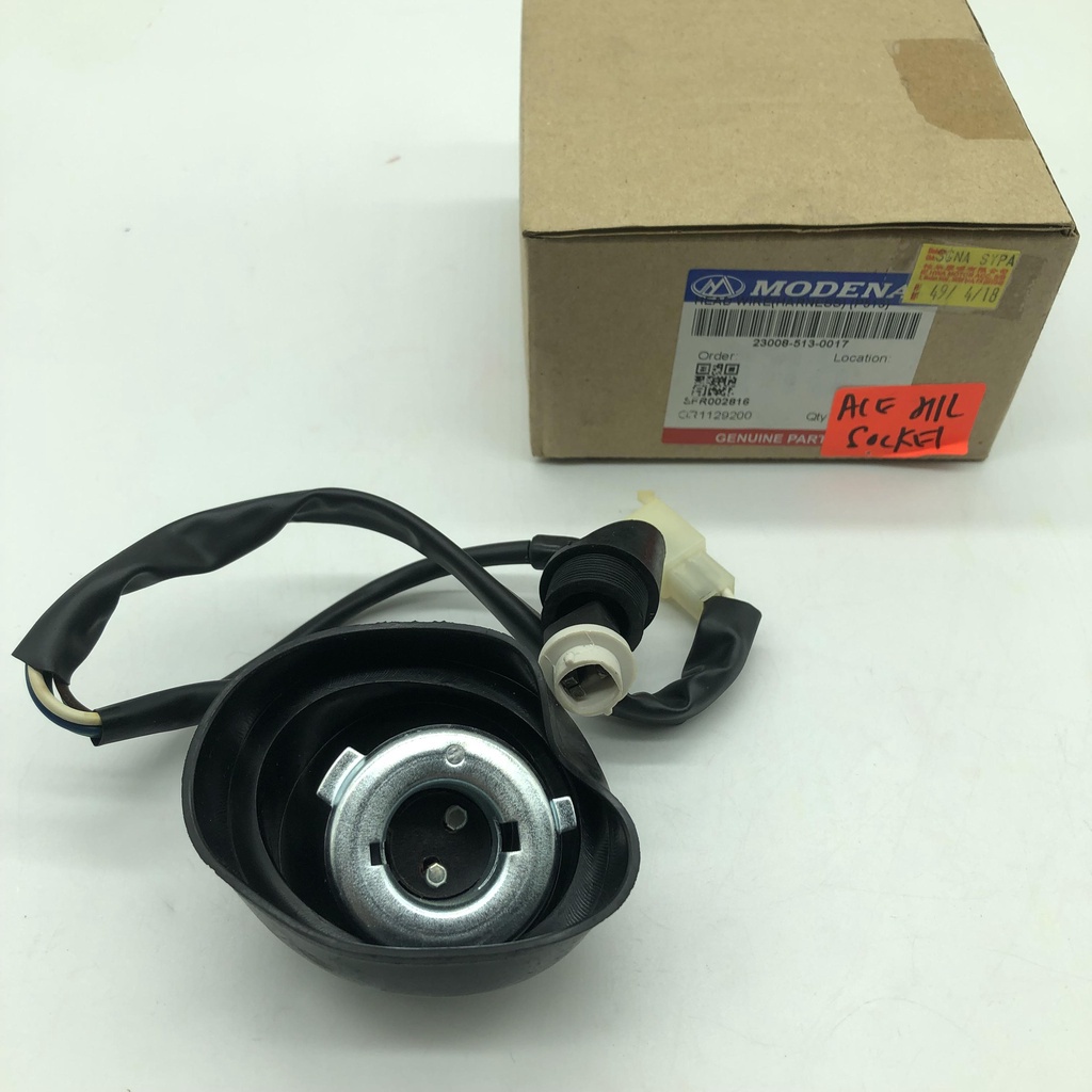 MODENAS ACE ACE115 HEAD LAMP SOCKET 100% ORIGINAL MODENAS EMOS SOCKET ...