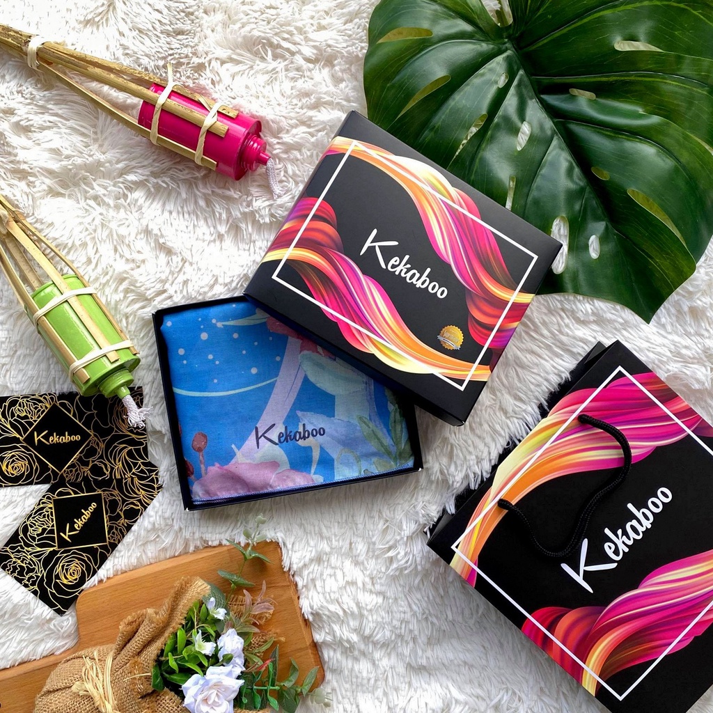 BOX GIFT SET BITHDAY Tudung Bawal Cotton dan Chiffon by Kekaboo HQ with ...