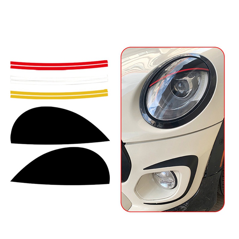 for MINI Cooper F54 F55 F56 F57 R55 R56 Car Headlights Eyebrows Eyelids ...
