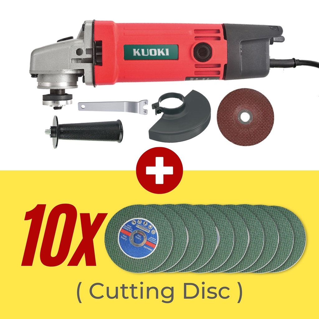 KUOKI KK-AG68 Angle Grinder 680W Pure Copper Motor 100% Power Tools ...
