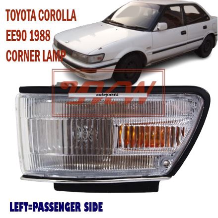 Toyota Corolla Seca Liftback AE92 EE90 1987-1991 Corner Lamp Corner Light Signal Lamp Lampu Sisi ...