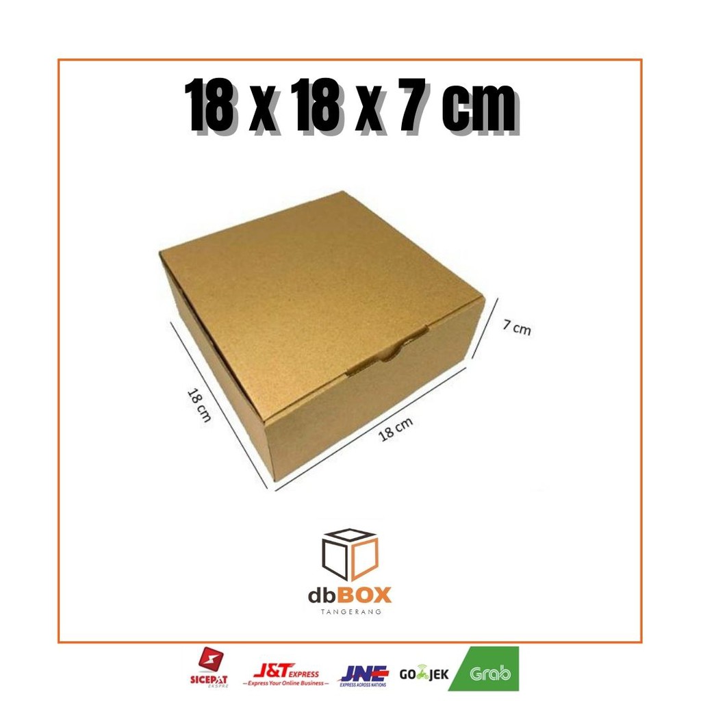 Cardboard 18x18x7 cm | Box Die Cut And Easy Usage | Tart Box ...