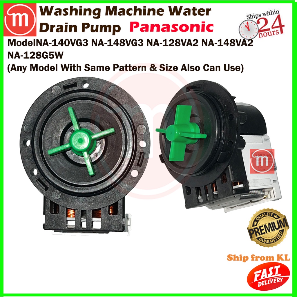 Panasonic Washing Machine Front Load Drain Pump Motor NA-140VG3 NA-148VG3 NA-128VA2 NA-148VA2 NA ...