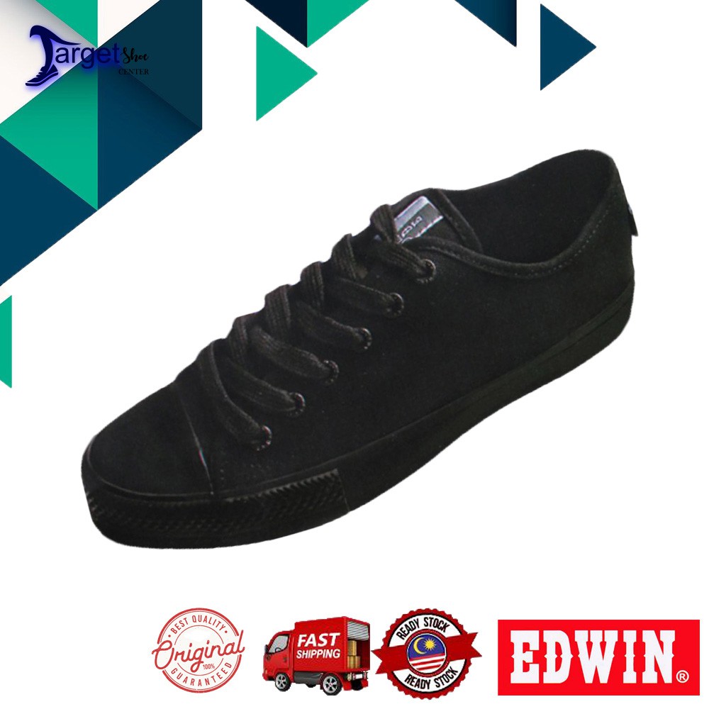 Original Edwin School Shoe Black Kasut Sekolah Hitam Edwin EW203N | Shopee Malaysia