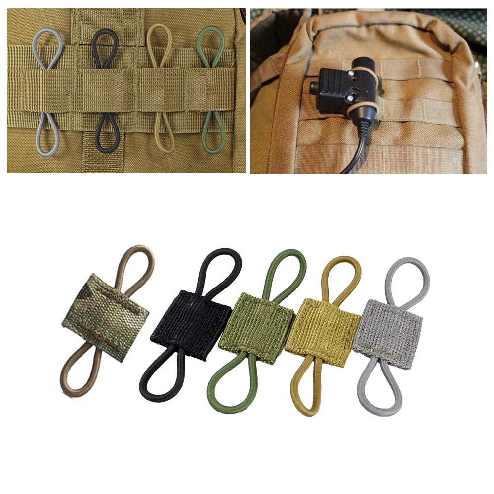 Tactical MOLLE Elastic Molle Ribbon Buckle Tactical Binding Retainer ...