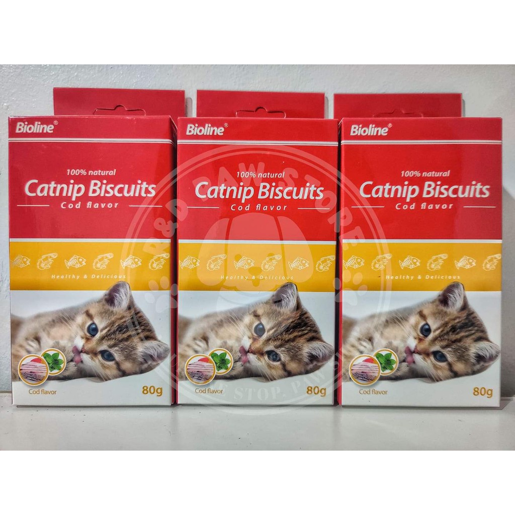 Bioline Catnip Biscuit 80g (Cat Treats) | Shopee Malaysia