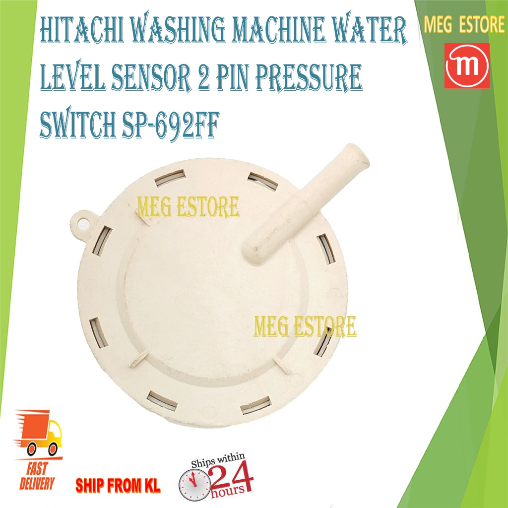 HITACHI WASHING MACHINE PRESSURE SWITCH WATER LEVEL SENSOR 2PIN SP ...