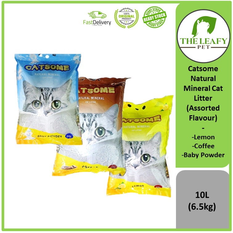 Catsome Natural Mineral Cat Litter (Assorted Flavor) Lemon / Coffee ...