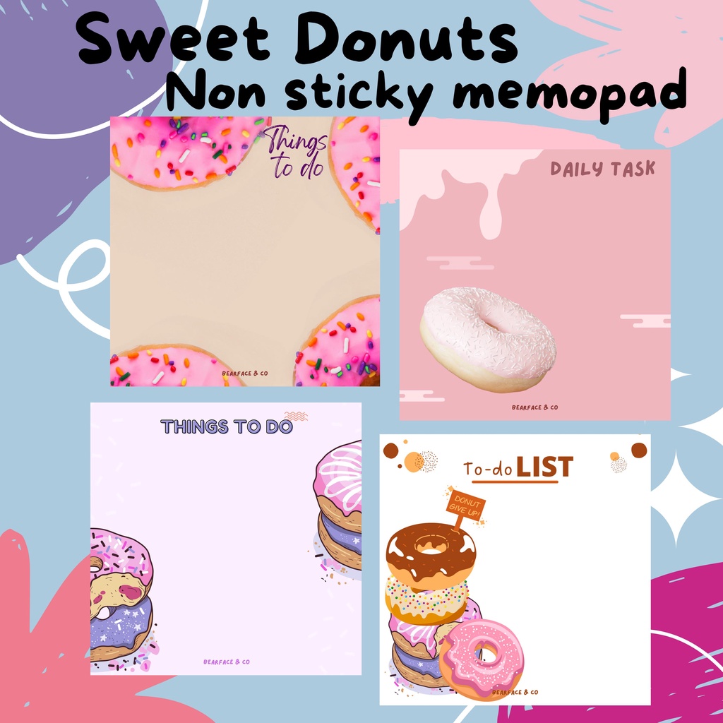 Memopad Notepad School note stationary Donut notes | Shopee Malaysia