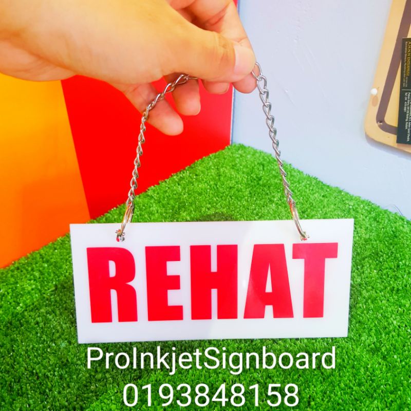 Signage Rehat/Plate Buka Tutup | Shopee Malaysia