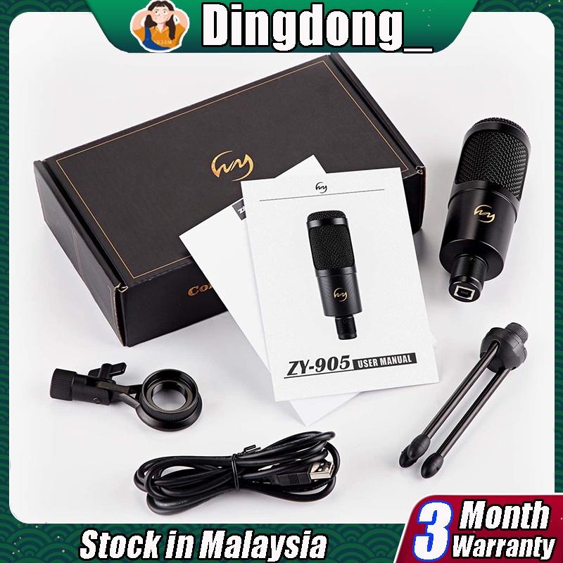 Dingdong_ USB Desktop Microphone PC Computer Mic Condenser Recording ...