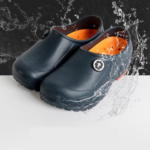 Mens Chef Kitchen Slip Resistant Safety Rubber Shoes Black | Shopee ...