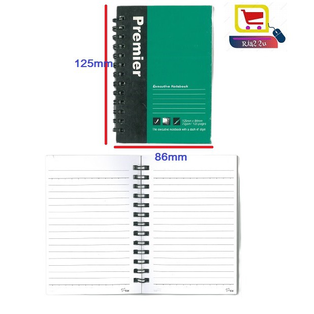 Uni Paper Premier Executive Ring Note Book / Notebook / Spiral NoteBook ...