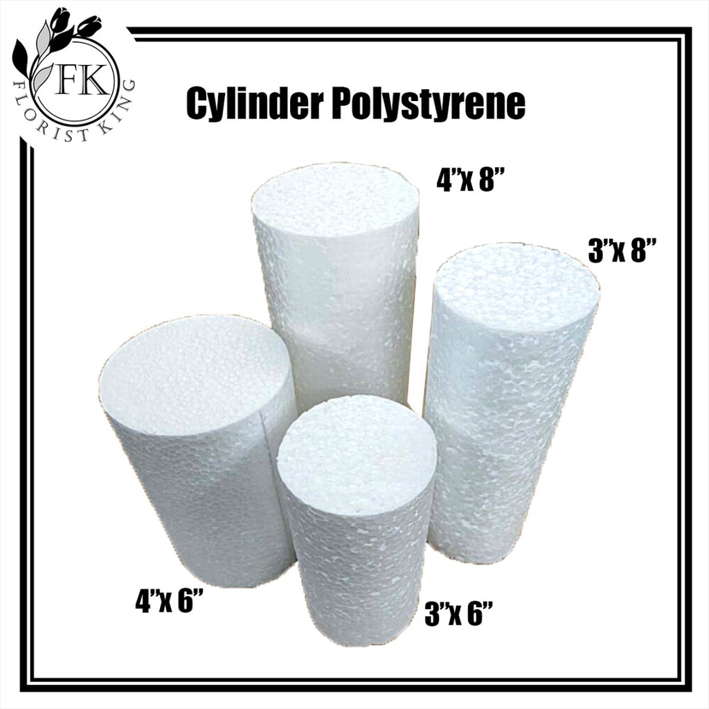 [Ready Stock] 1 Pcs | Cylinder Foam | cylinder Polystyrene Foam | Gabus ...