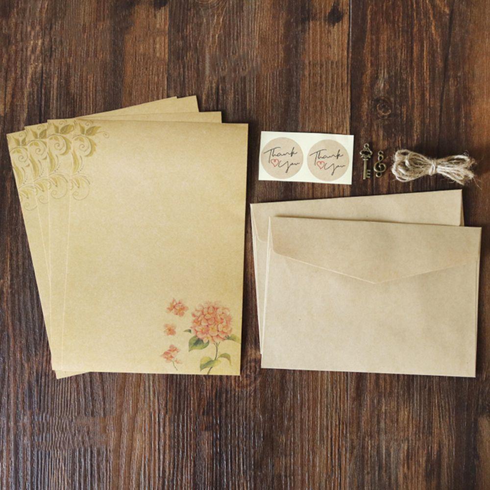 AHOUR Stationery Envelope Love Letter Writing Paper Letter Pad with ...