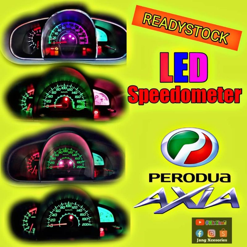 High Quality#Lampu LED Custom Speedometer Perodua Axia First Model Shj ...