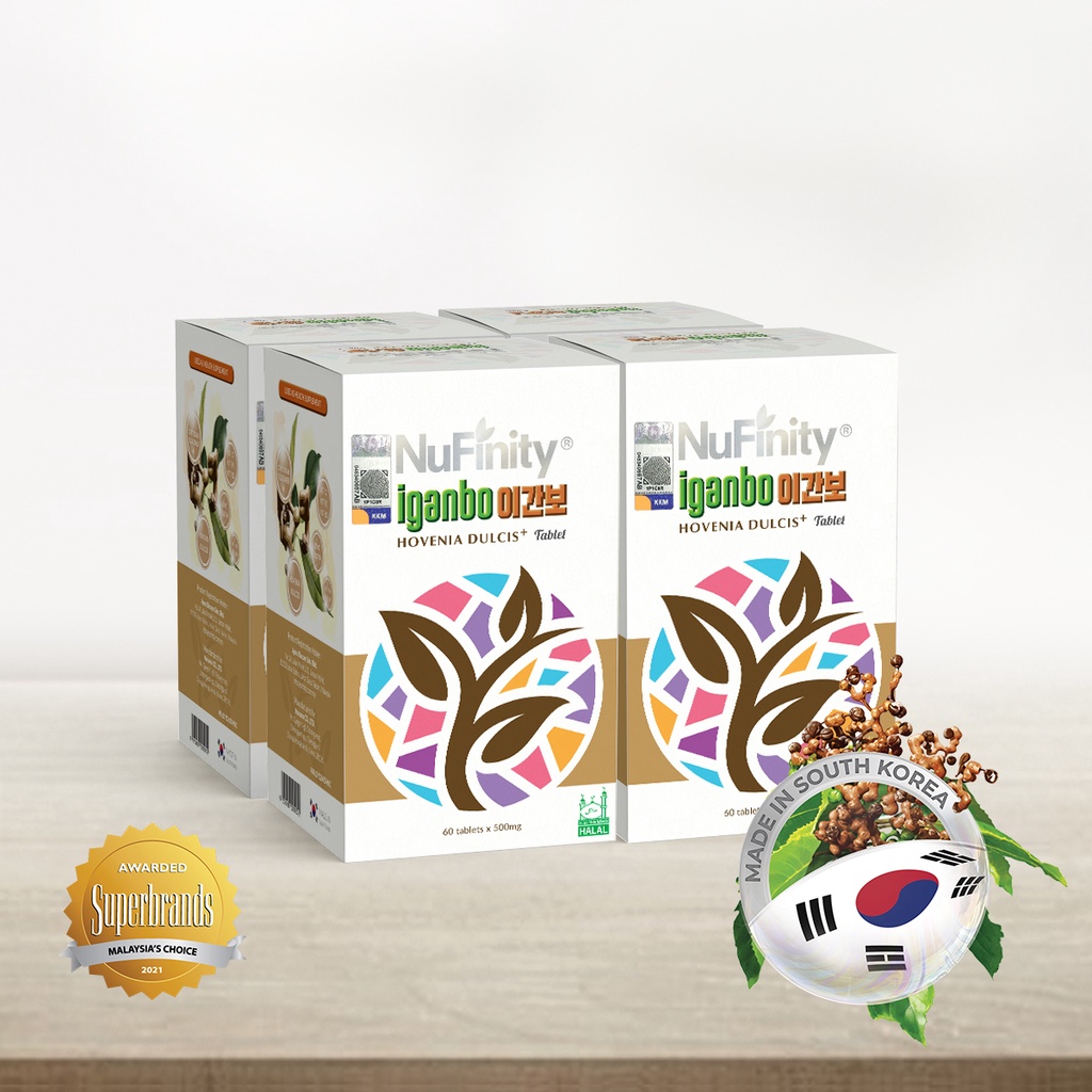 [TREATMENT PACK 4 in 1] NuFinity® Iganbo Hovenia Dulcis+ 60 tablets x ...