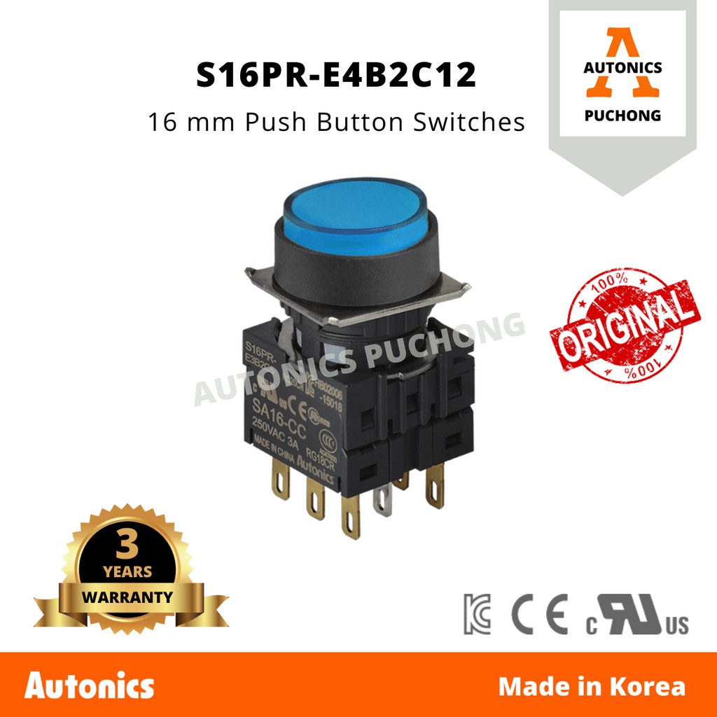 Autonics Control Switches | S16PR Series | S16PR-E4B2C12 | Shopee Malaysia