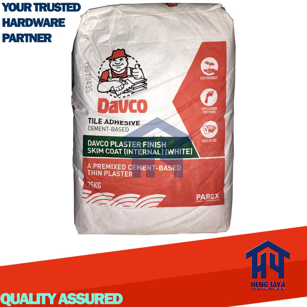 [DAVCO] 25KG TILE ADHENSIVE CEMENT-BASED SKIM COAT PLASTER FINISH ...