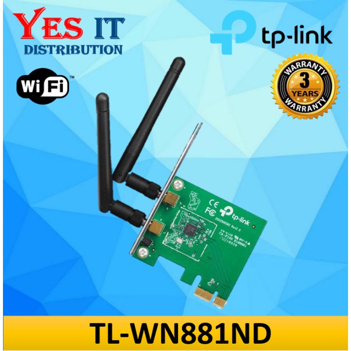 TP-Link TL-WN881ND 300Mbps Wireless N PCI Express Adapter | Shopee Malaysia