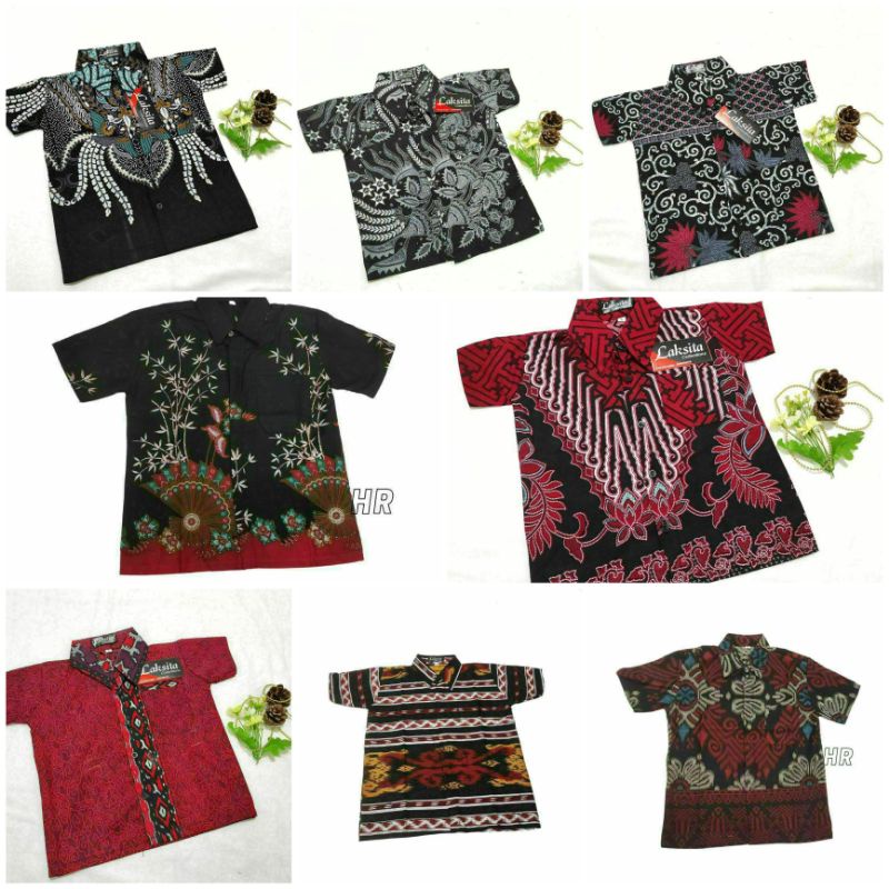 Boys' batik Shirts/Children's batik Hem (Ages 1-12 Years)/Children's ...