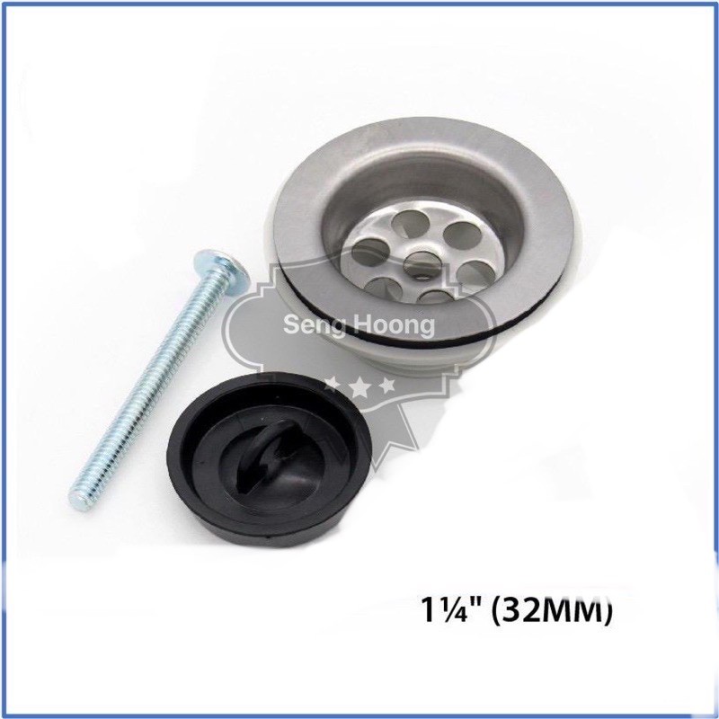 1-1/4" 32mm Clay Basin Waste Strainer 洗脸盆下水器 1-1/4'' 11/4"Washroom ...