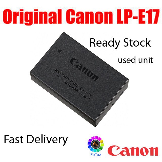 Canon LP-E17 Rechargeable Lithium-Ion Battery Pack 100% Original (Used ...