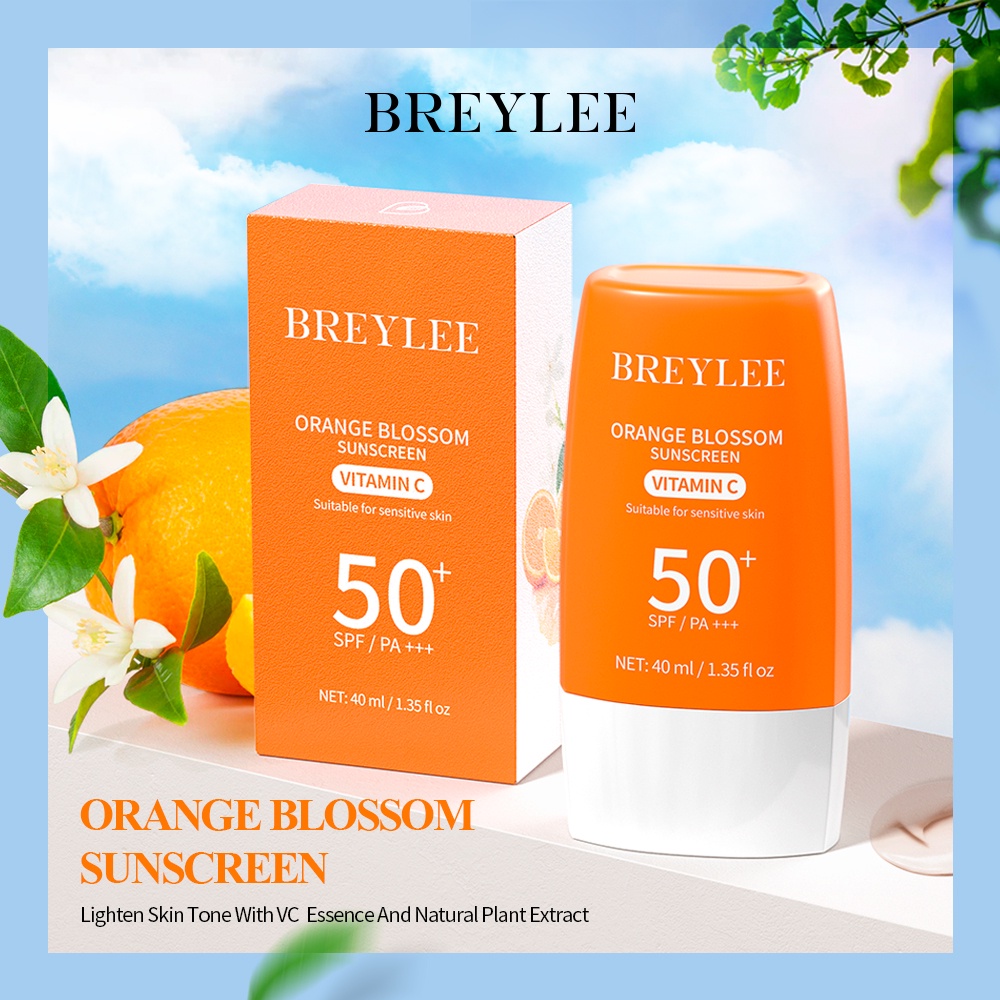 BREYLEE Orange Blossom Sunscreen SPF50+++ Vitamin C Refreshing Texture ...