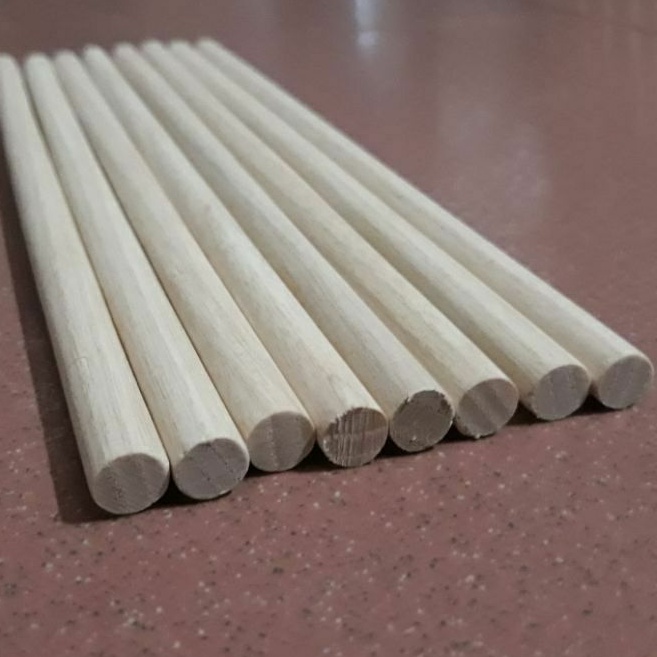(BEAUTIFUL) Beautiful Round Ash Wood Stick 25cm Long (Many Sizes ...